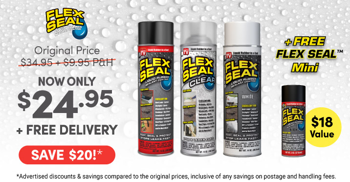 FLEX SEAL™ | Liquid Rubber in a Spray Can! | Available in Black, White ...
